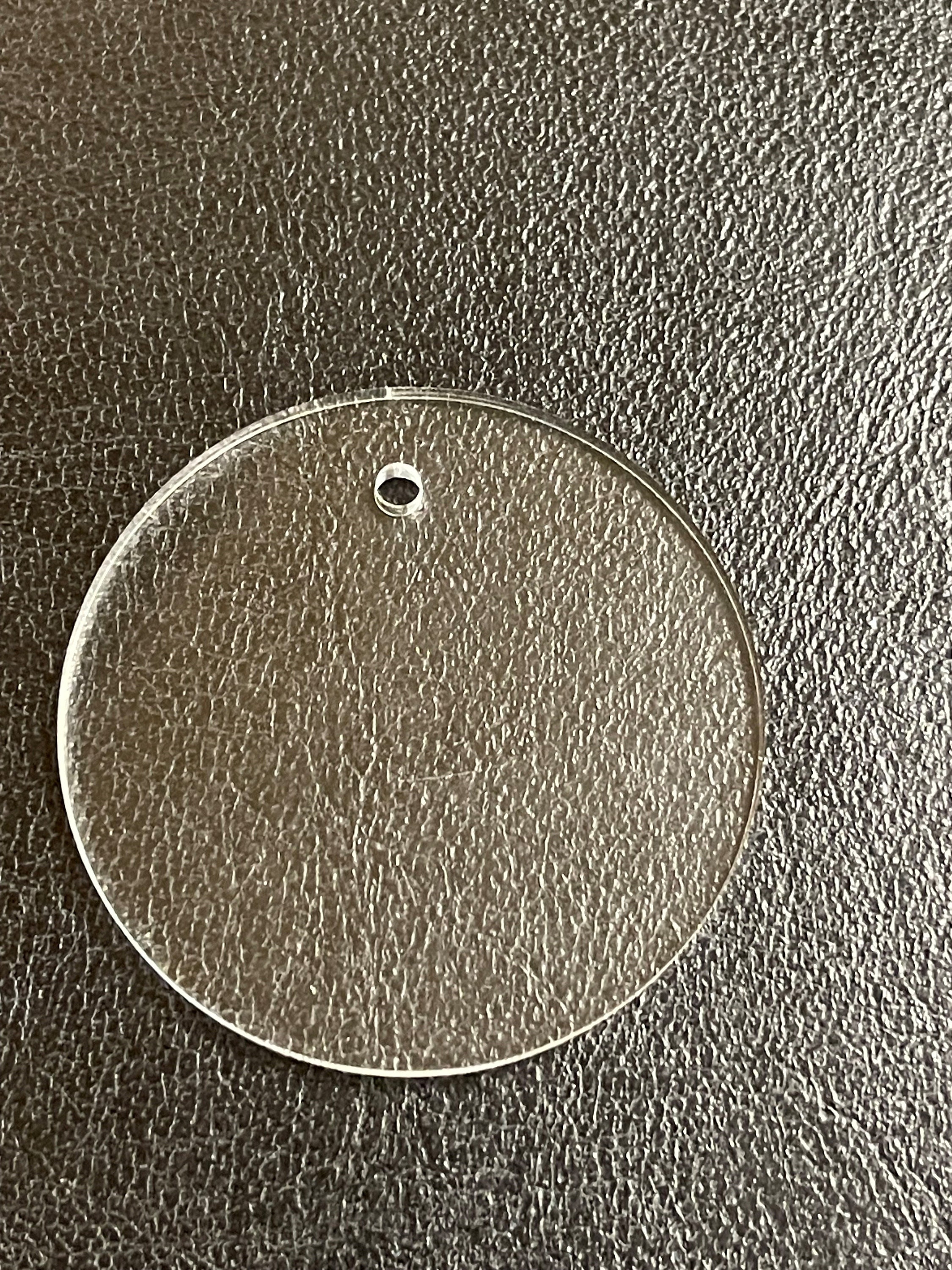 50 Round Clear Acrylic 2 Inch Disks With Center Hole - DIY Crafting ...