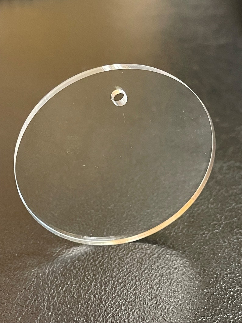 Set of 25 Round Clear Acrylic 2 Inch Disks With Center Hole - DIY ...