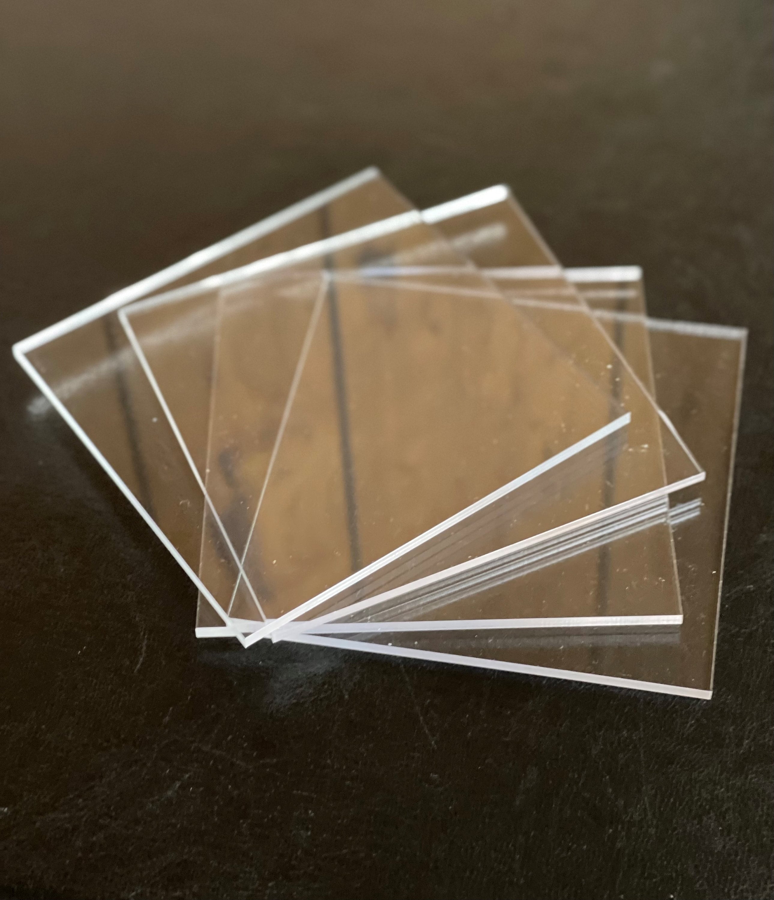 Clear Acrylic Coaster / Sheet 1/8" X 4" X 4" Set of 4 - Etsy