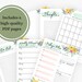 Watercolor Planner Bundle Printable Daily Weekly Monthly Blank Planner ...