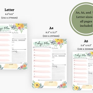 Watercolor Planner Bundle Printable | Daily Weekly Monthly Blank ...