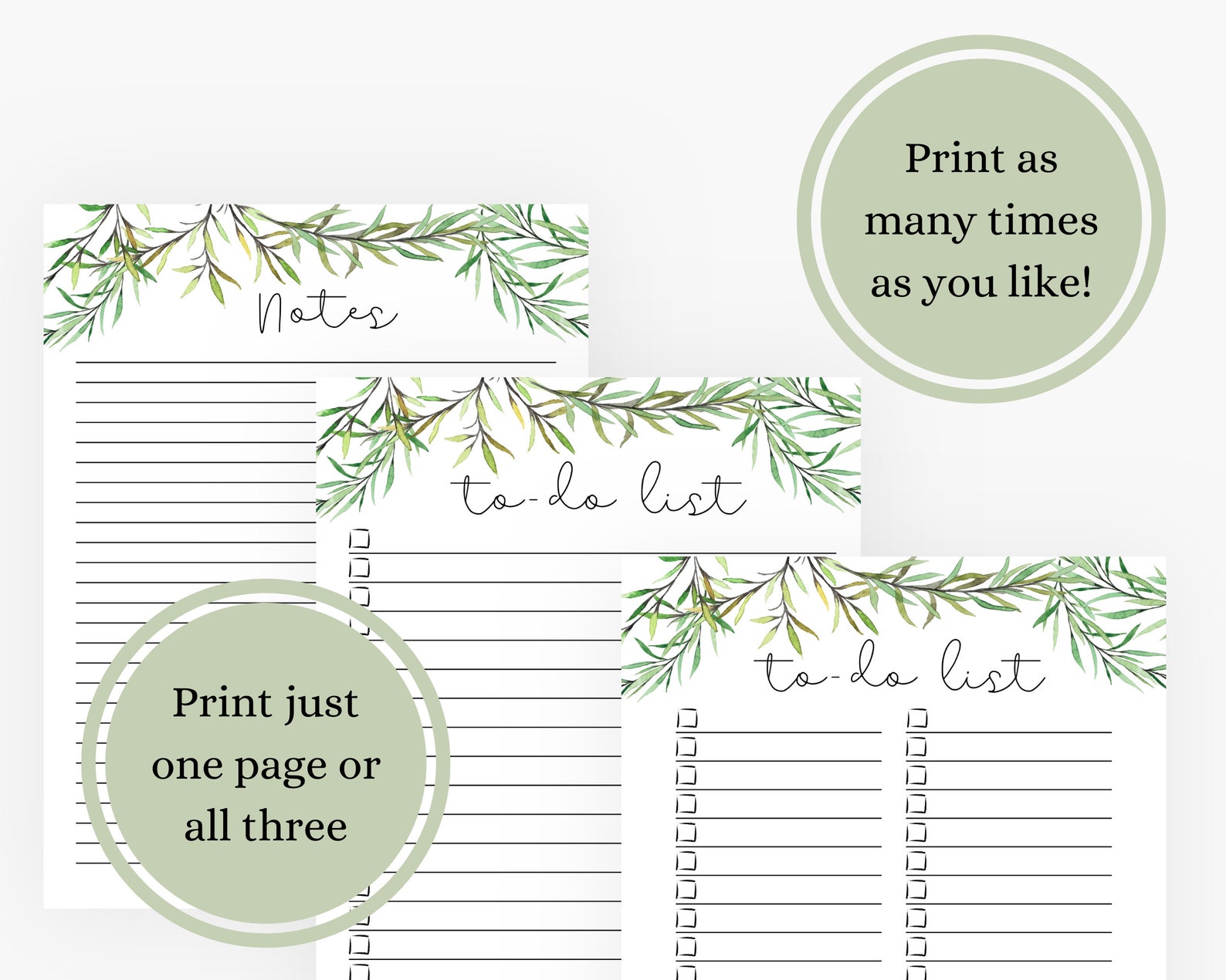 To Do List Fillable Printable | Notes PDF | Editable List | To-do List ...