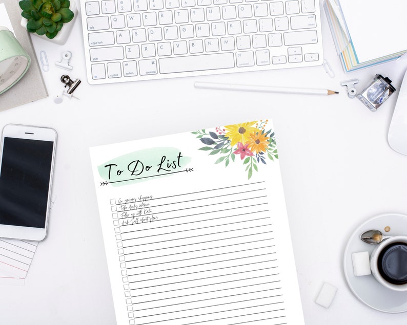 Watercolor Planner Bundle Printable Daily Weekly Monthly - Etsy