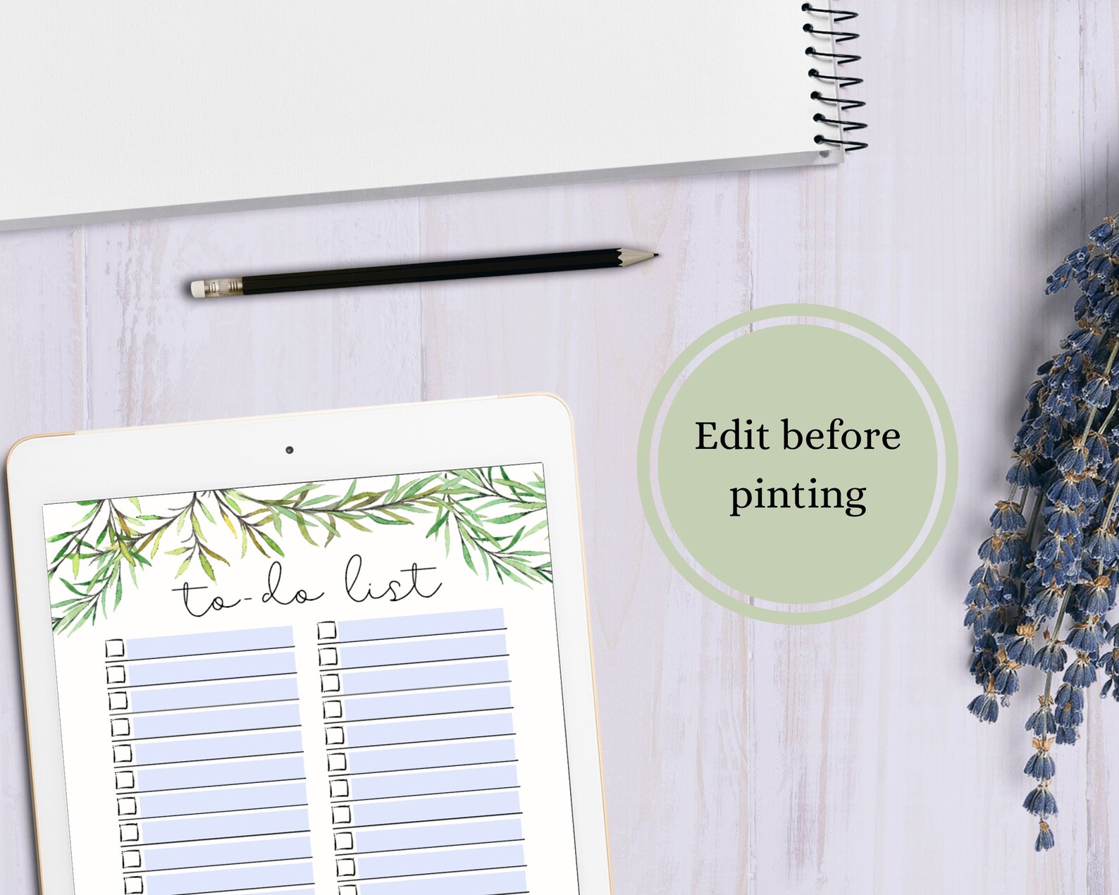 To Do List Fillable Printable | Notes PDF | Editable List | To-do List ...