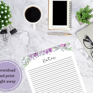 To Do List Fillable Printable | Notes PDF | Flower List Editable | To ...