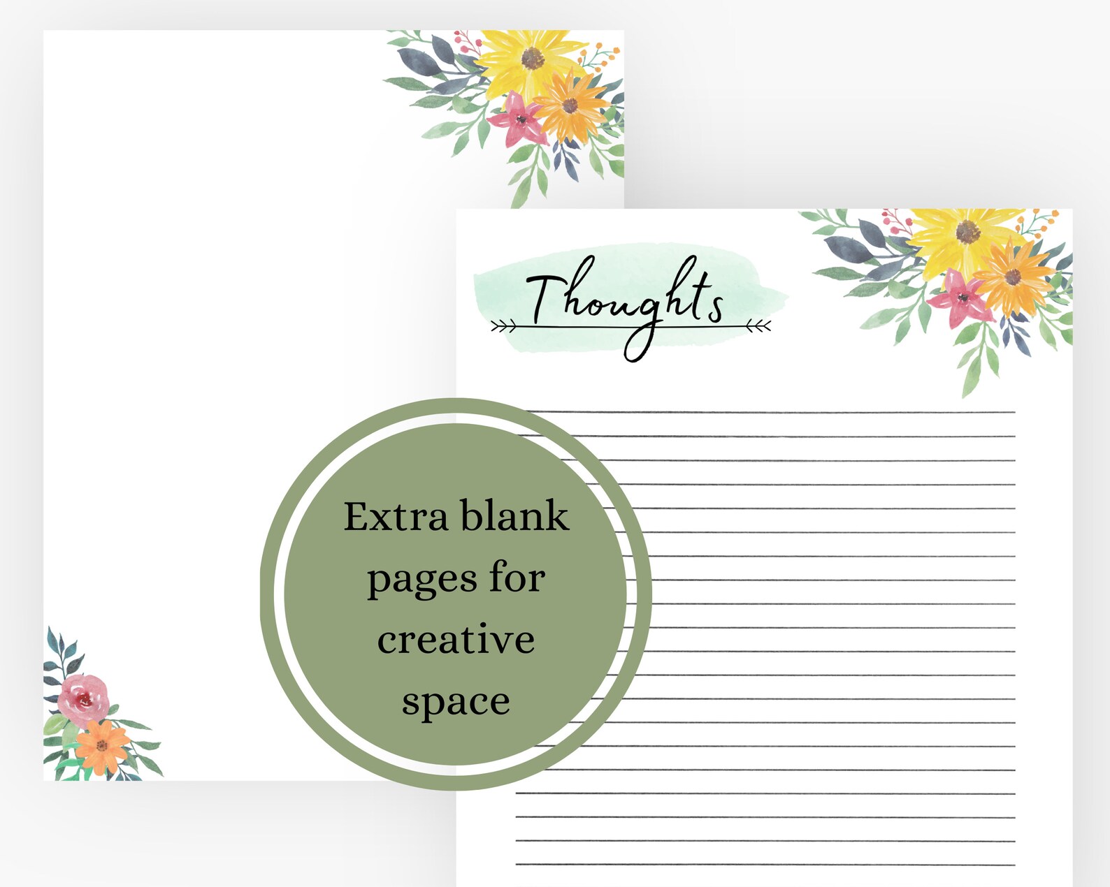 Watercolor Planner Bundle Printable Daily Weekly Monthly - Etsy