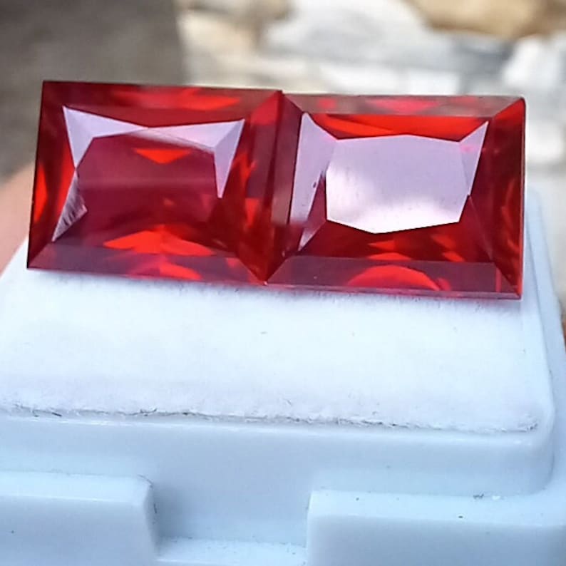 Natural Pigeon Blood Ruby 9.50 to 9.90 Cts. 2 Pcs. Beautiful - Etsy UK