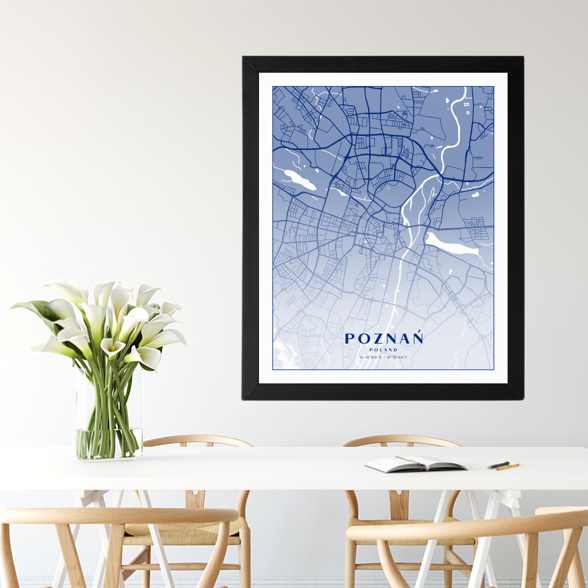 Poznan Map Print Poznan City Map Poznan Travel Poster Map | Etsy