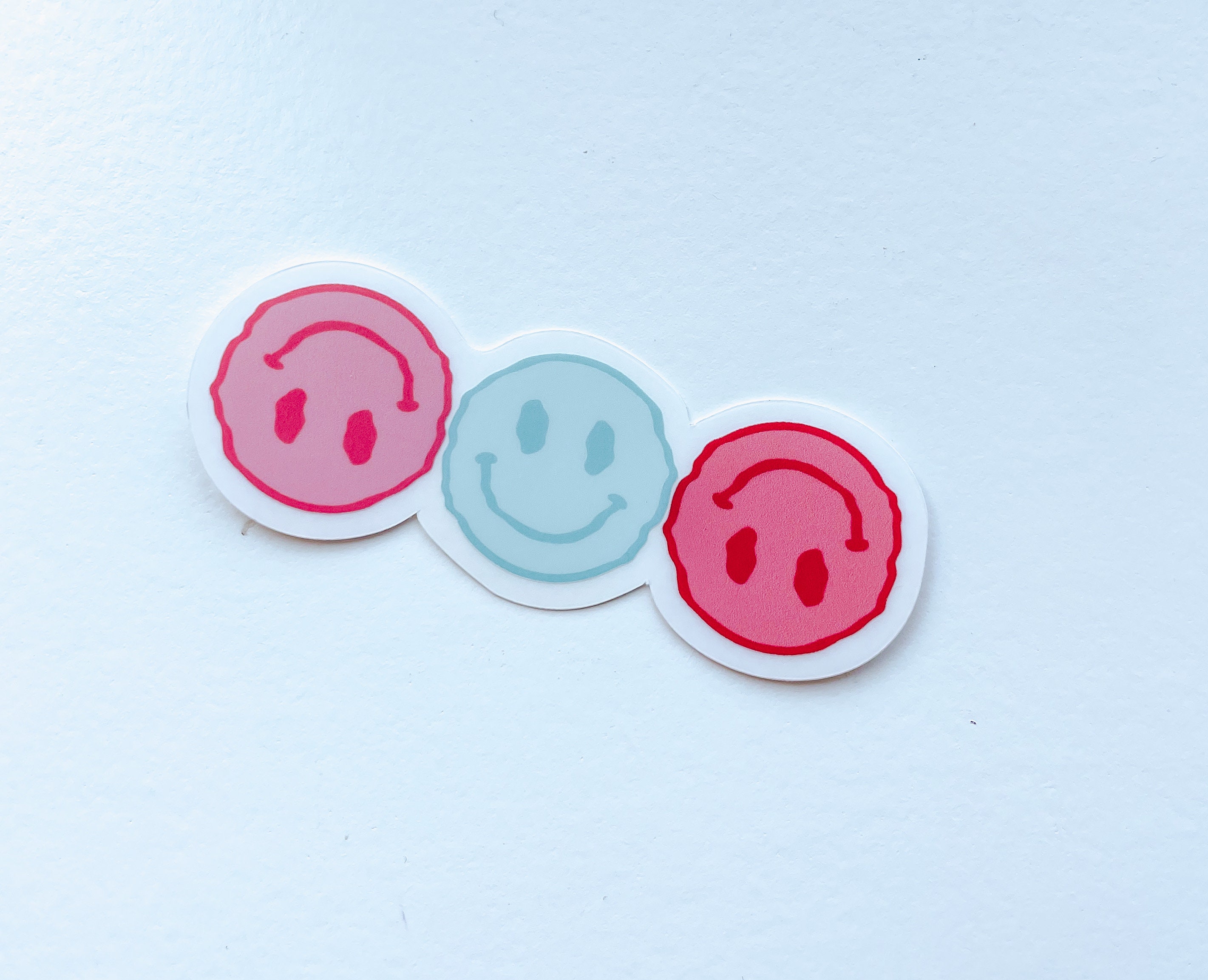 Clear Smiley Face Sticker waterproof weatherproof | Etsy