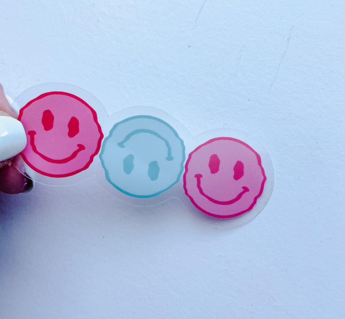 Clear Smiley Face Sticker waterproof weatherproof - Etsy.de
