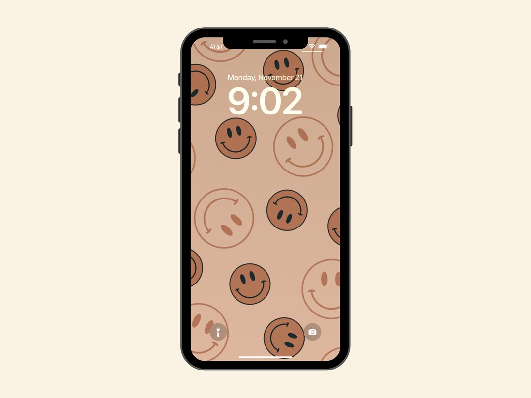 IPhone Wallpaper | Smiley Face | Instant Download - Etsy