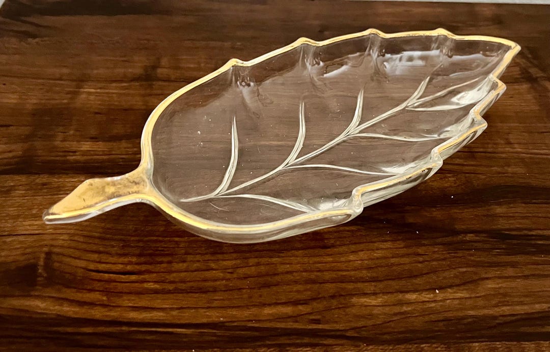 Hazel Atlas Leaf Dish - Etsy
