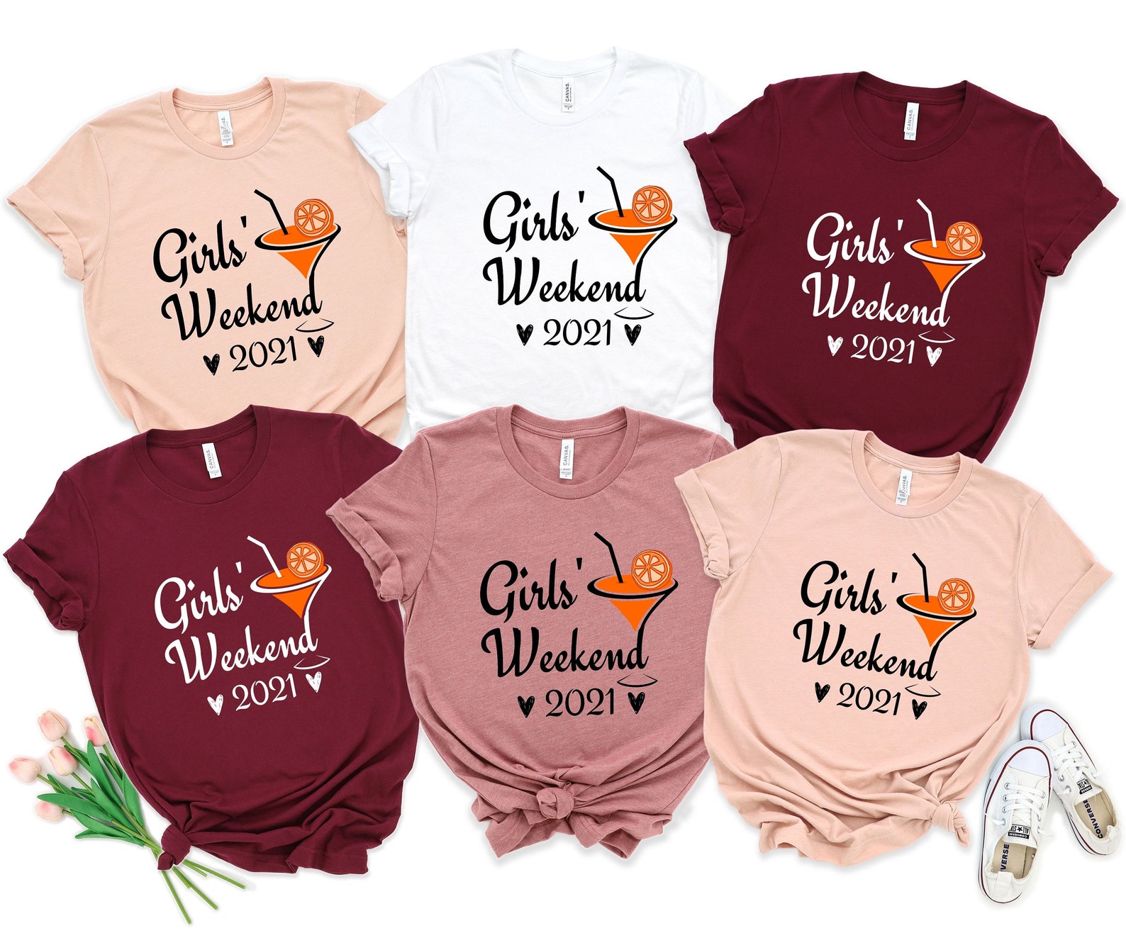 Girls Weekend 2021 Shirts Best Friend Shirts Gift For | Etsy