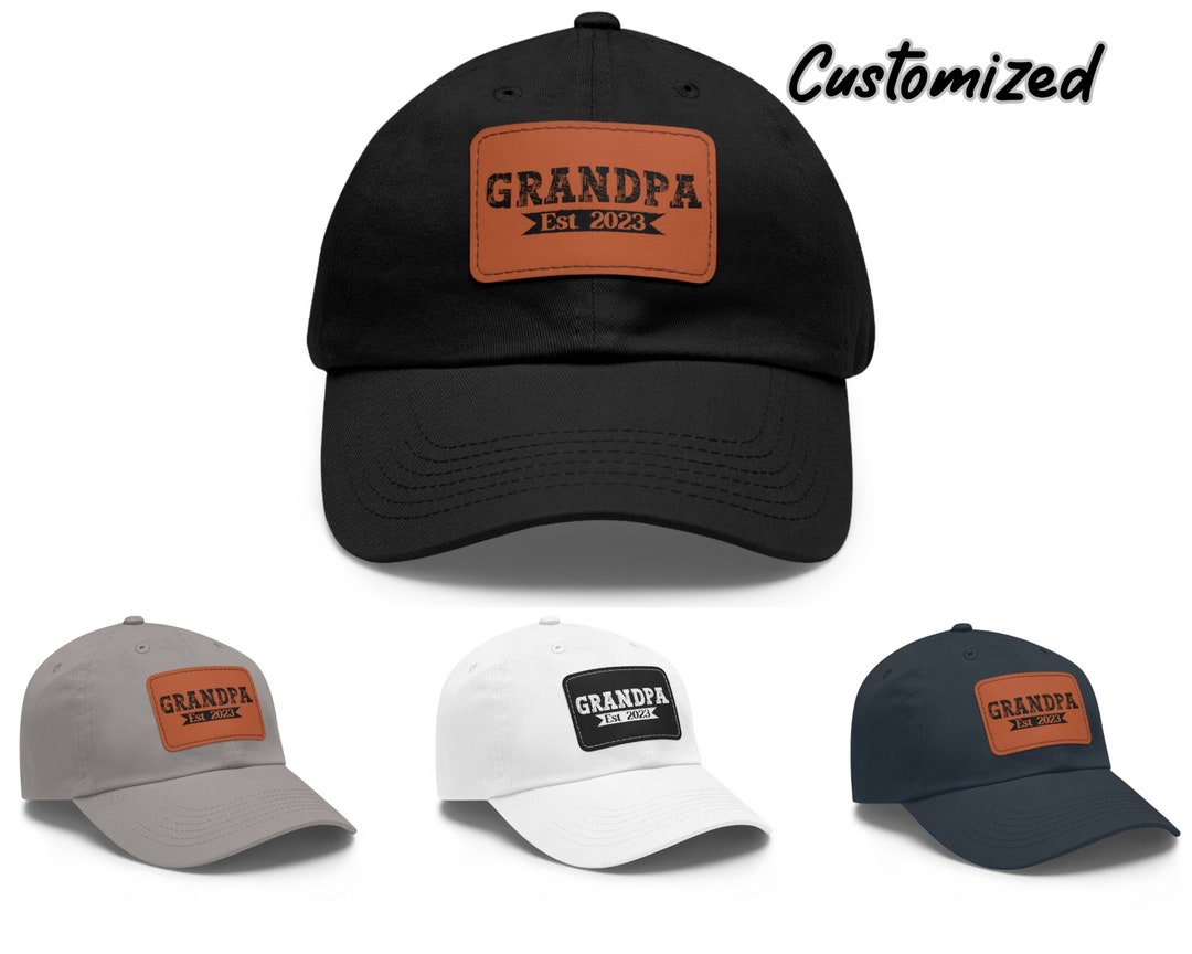 Personalized Grandpa Est Hat, Fathers Day Hat, Papa Hat, Gift for ...