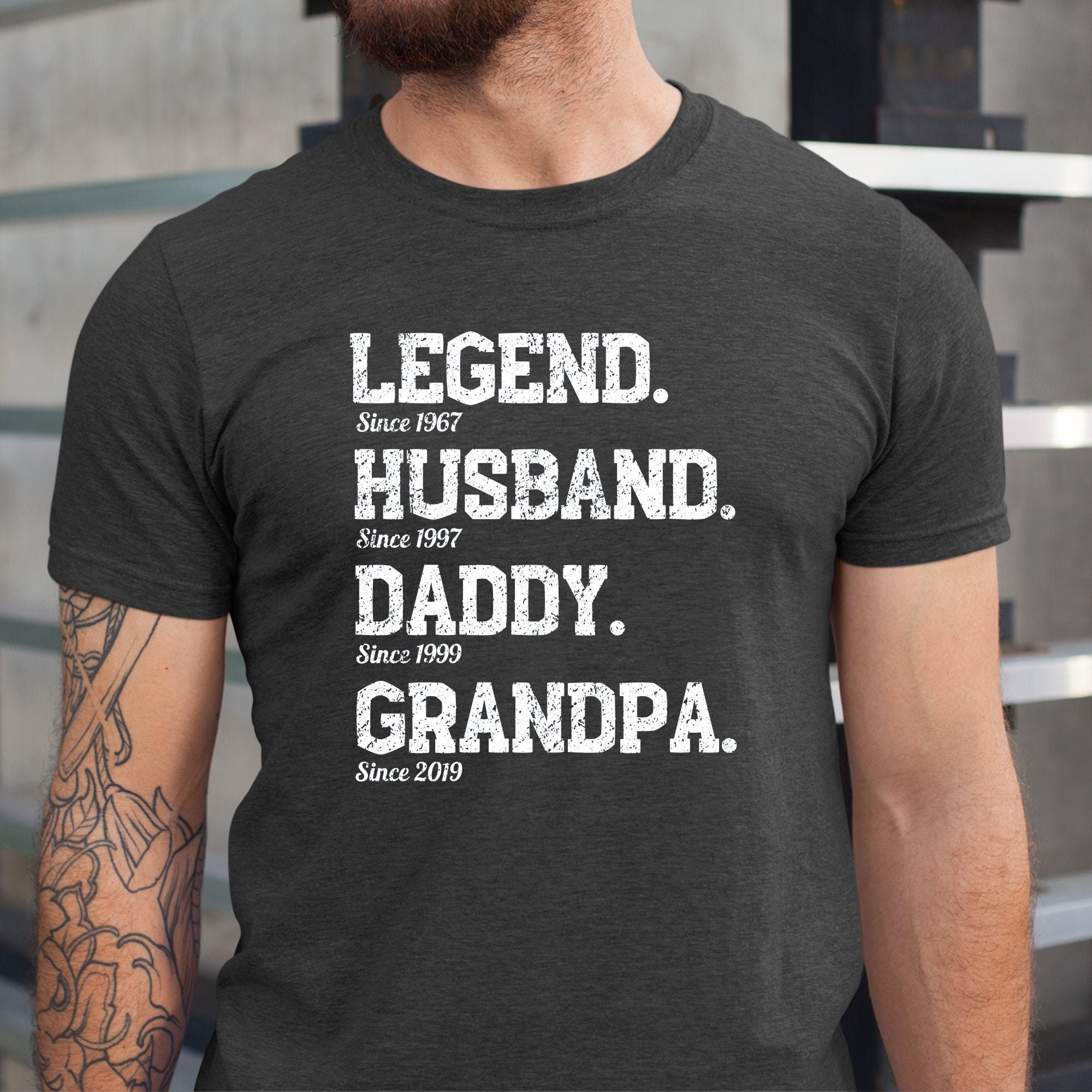 Legend Husband Daddy Grandpa Shirt Fathers Day Shirt Custom Etsy