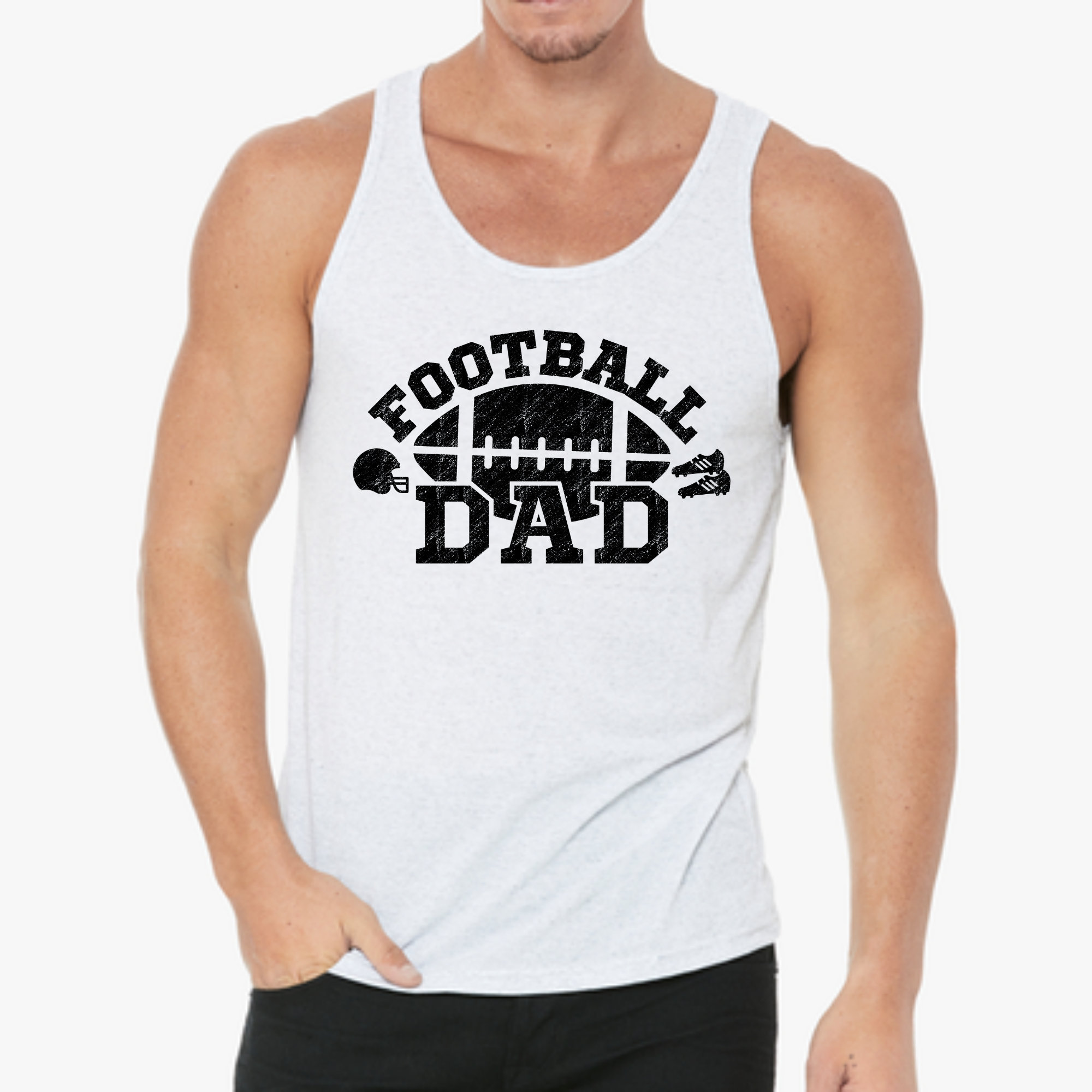 Football Dad Tank Football Lover Dad Shirt Game Tank for | Etsy