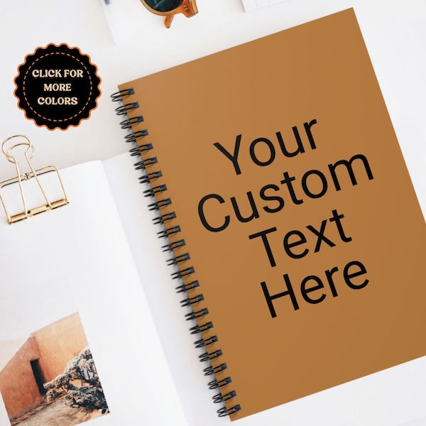 Customized Notebook - Etsy
