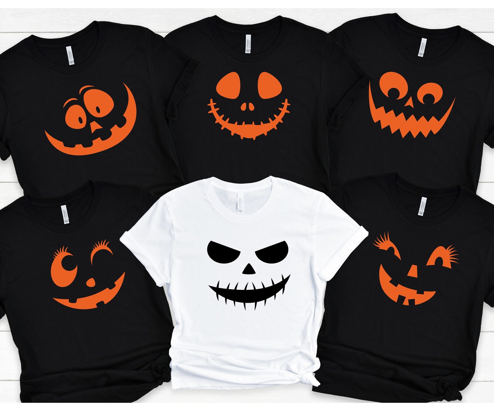 Halloween Pumpkin Face Shirt Jack-o-lantern Shirt Funny - Etsy