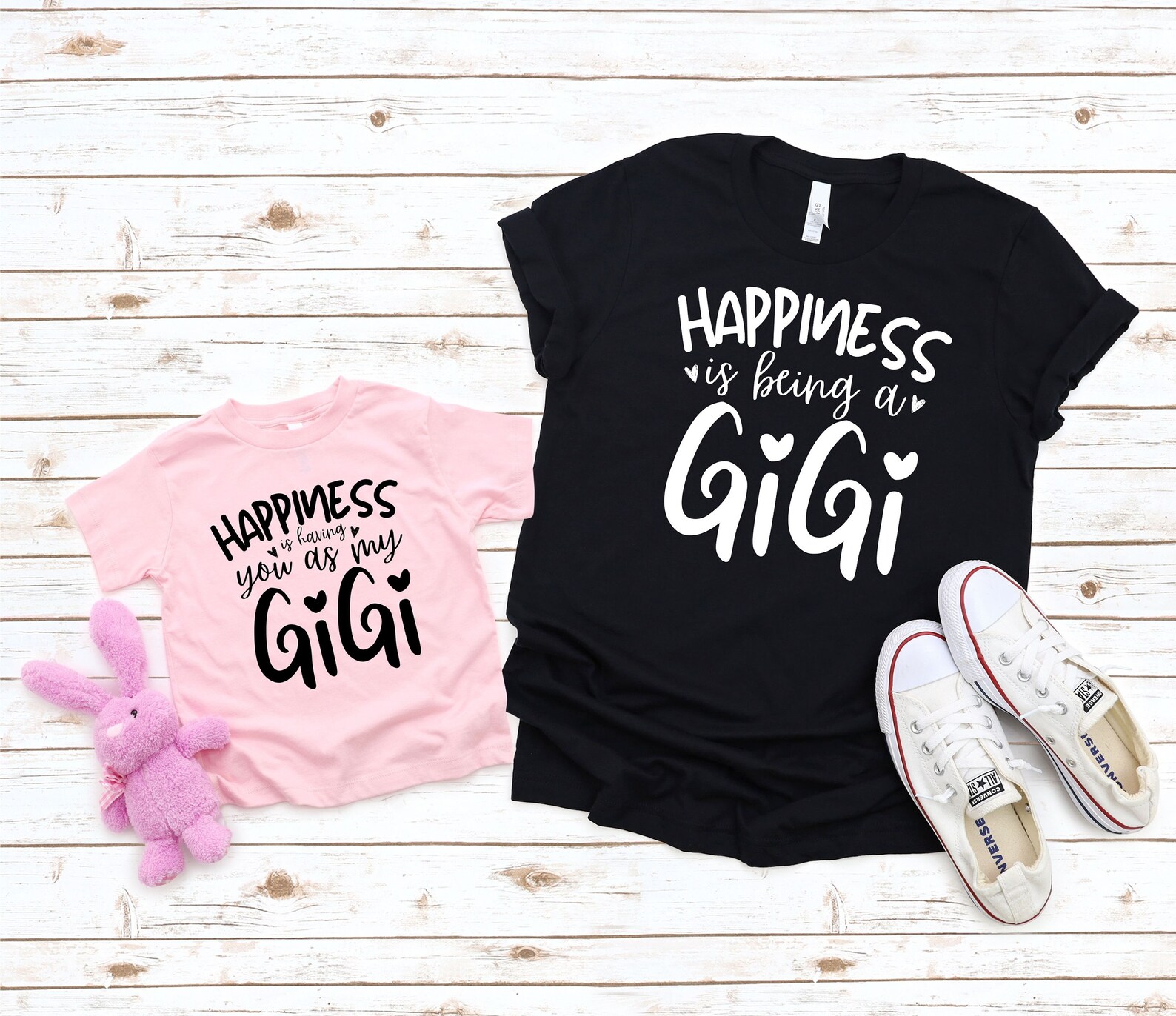 Happiness is Being A Gigi Shirt, Gigi and Baby Shirt, Matching Grandma ...