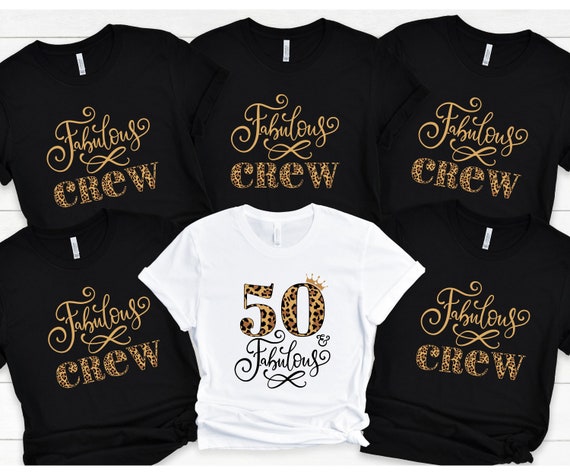 50th Birthday Shirt Fifty And Fabulous Shirt 50 And Etsy