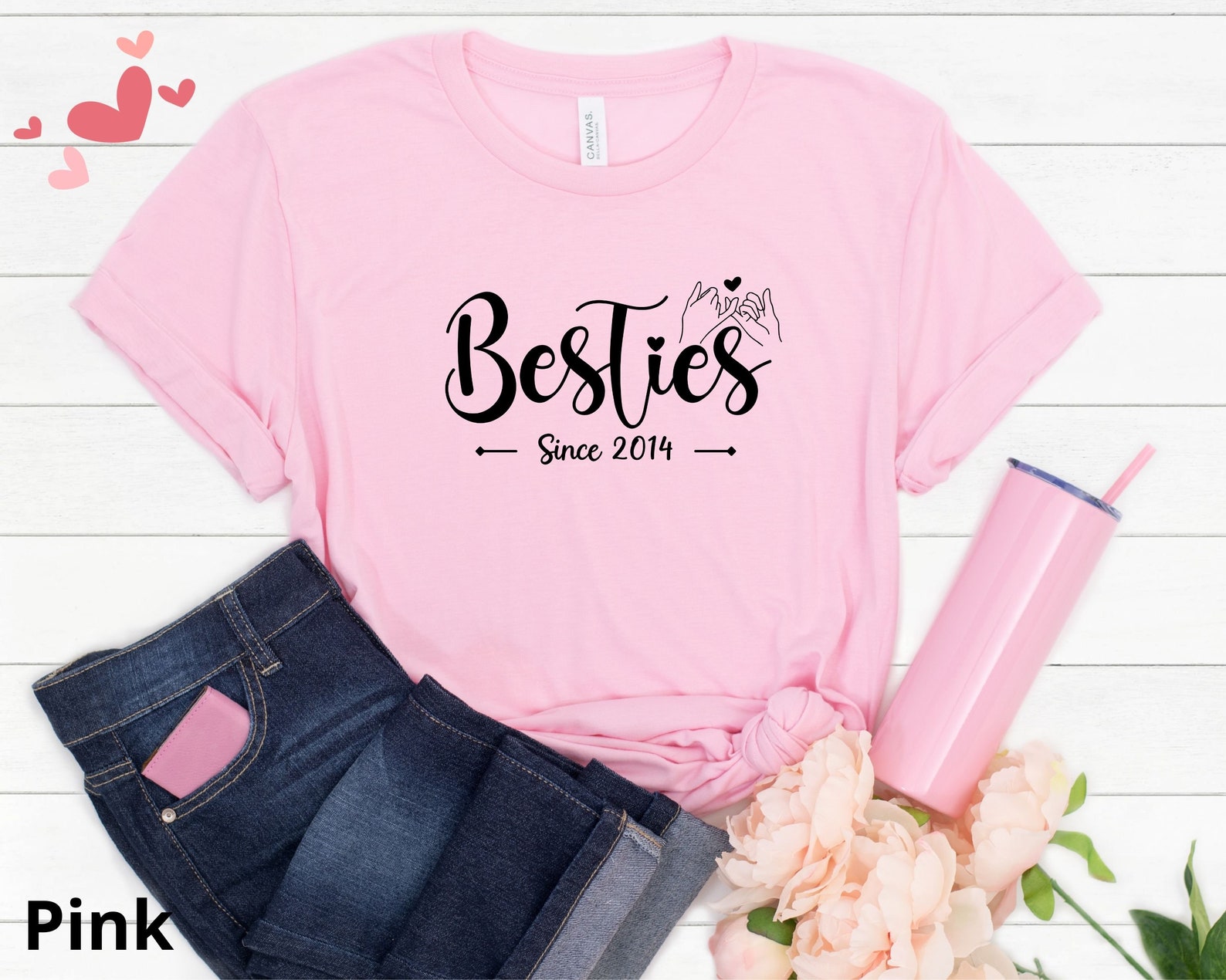 Besties Since Shirt, Personalized Besties Tee, Best Friends Shirt, BFF ...