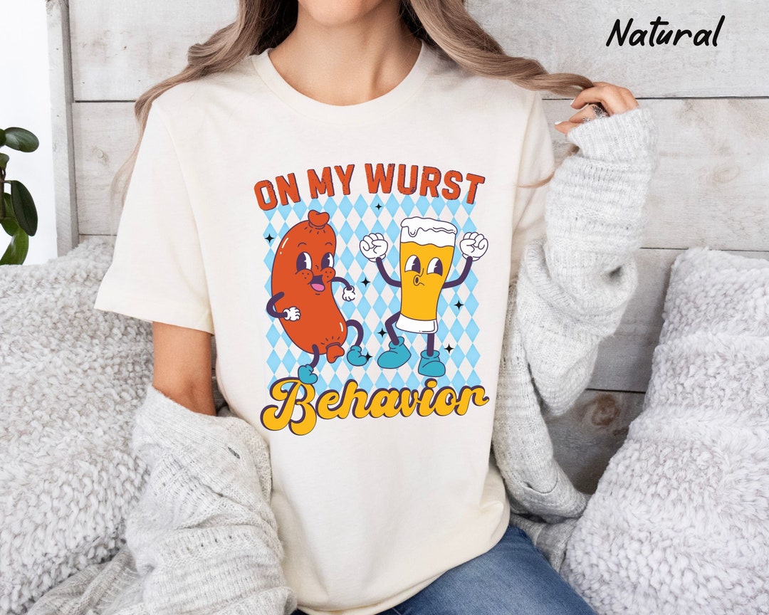 On My Wurst Behavior Funny Oktoberfest Shirt, Matching Group Drinking T ...