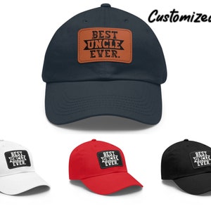 Custom Best Uncle Ever Hat, Fathers Day Hat, Pregnancy Announcement ...