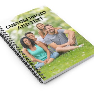 Family Photo Spiral Notebook, Family Photo Collages Journal Book, Photo ...