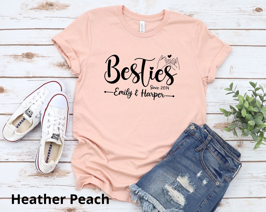 Besties Since Shirt, Personalized Besties Tee, Best Friends Shirt, BFF ...
