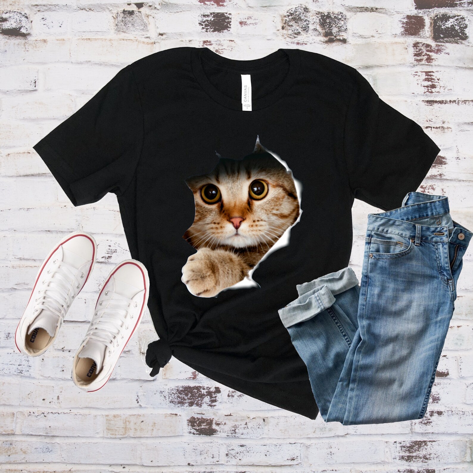 Funny Cat Shirt, Gifts for Cat Owners, Cat Lovers Shirt, 3D Shirt, Cute ...