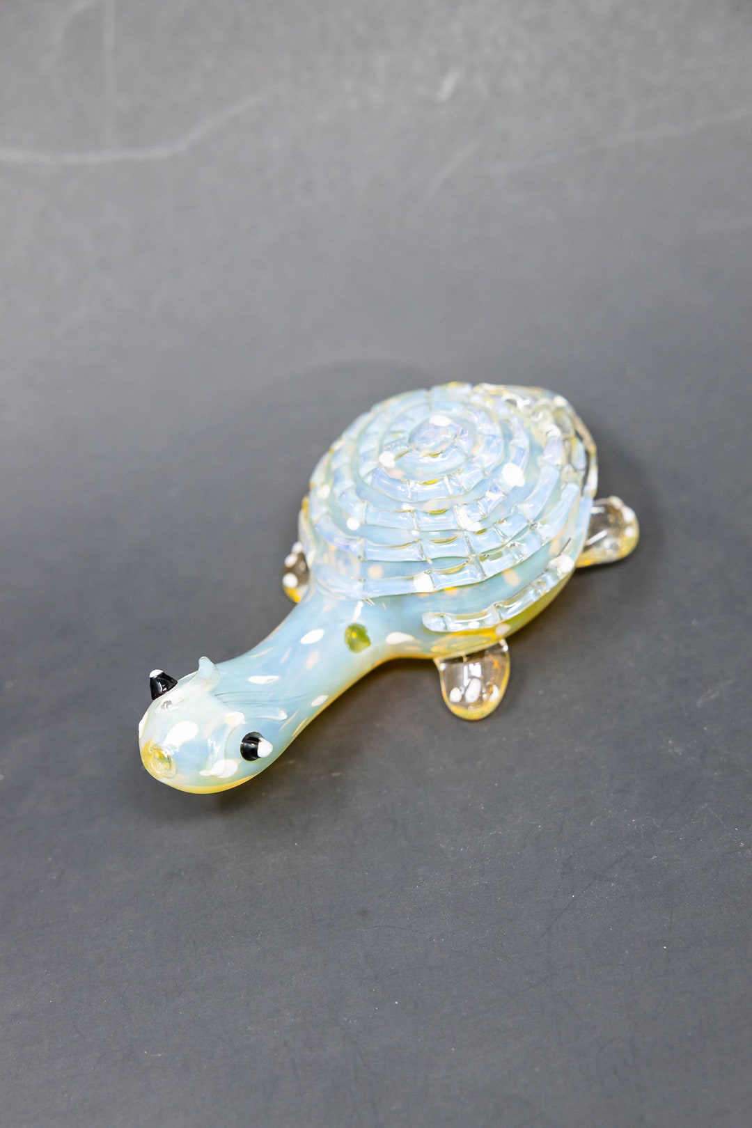 5.5" Fumed Turtle Collectible Thick Glass Art TOBACCO Smoking Hand Pipe ...