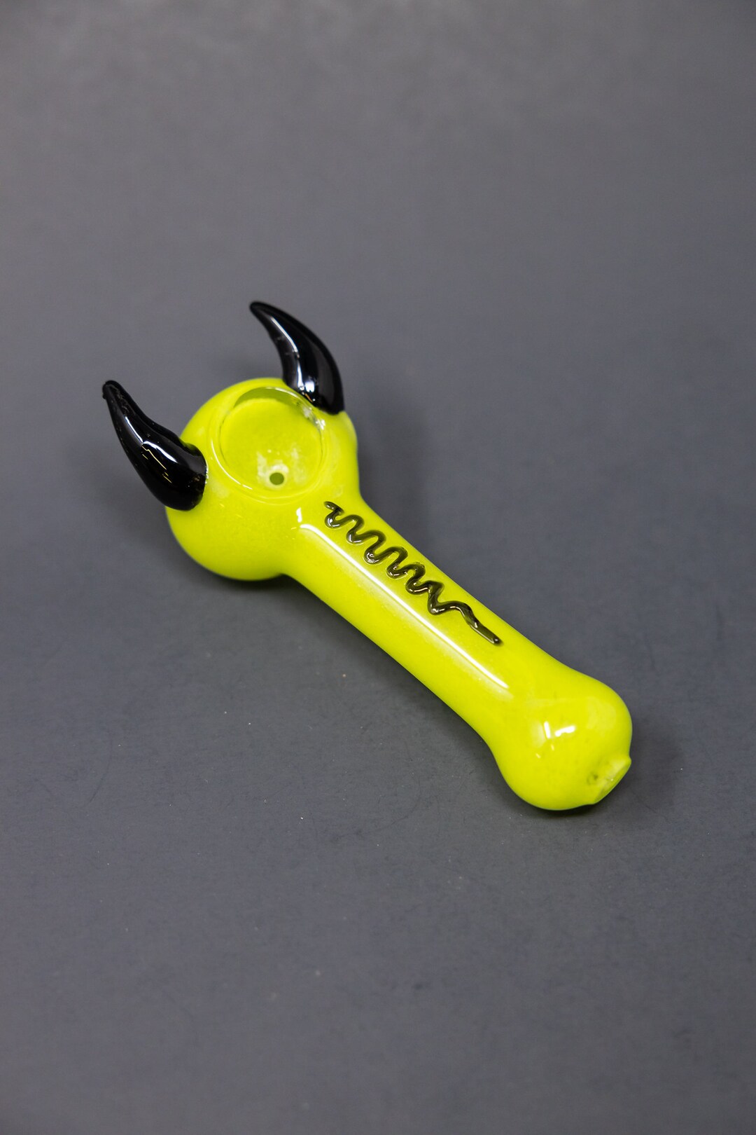 5" Lemon Grass Devil Horns Spoon Glass Tobacco Smoking Pipe - Etsy