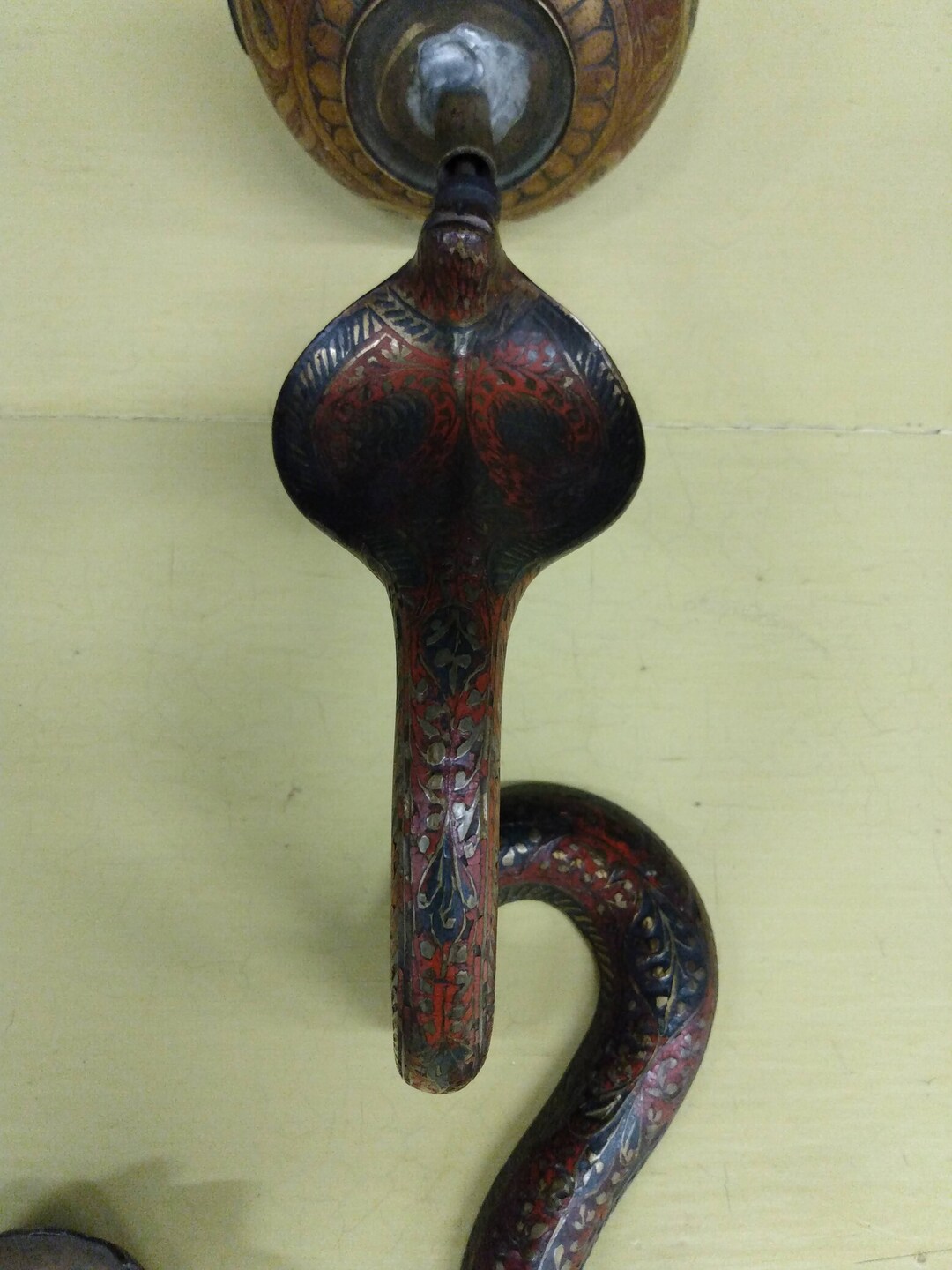 Swan Creations Metal Snake Wall Decor Rare and Antique - Etsy