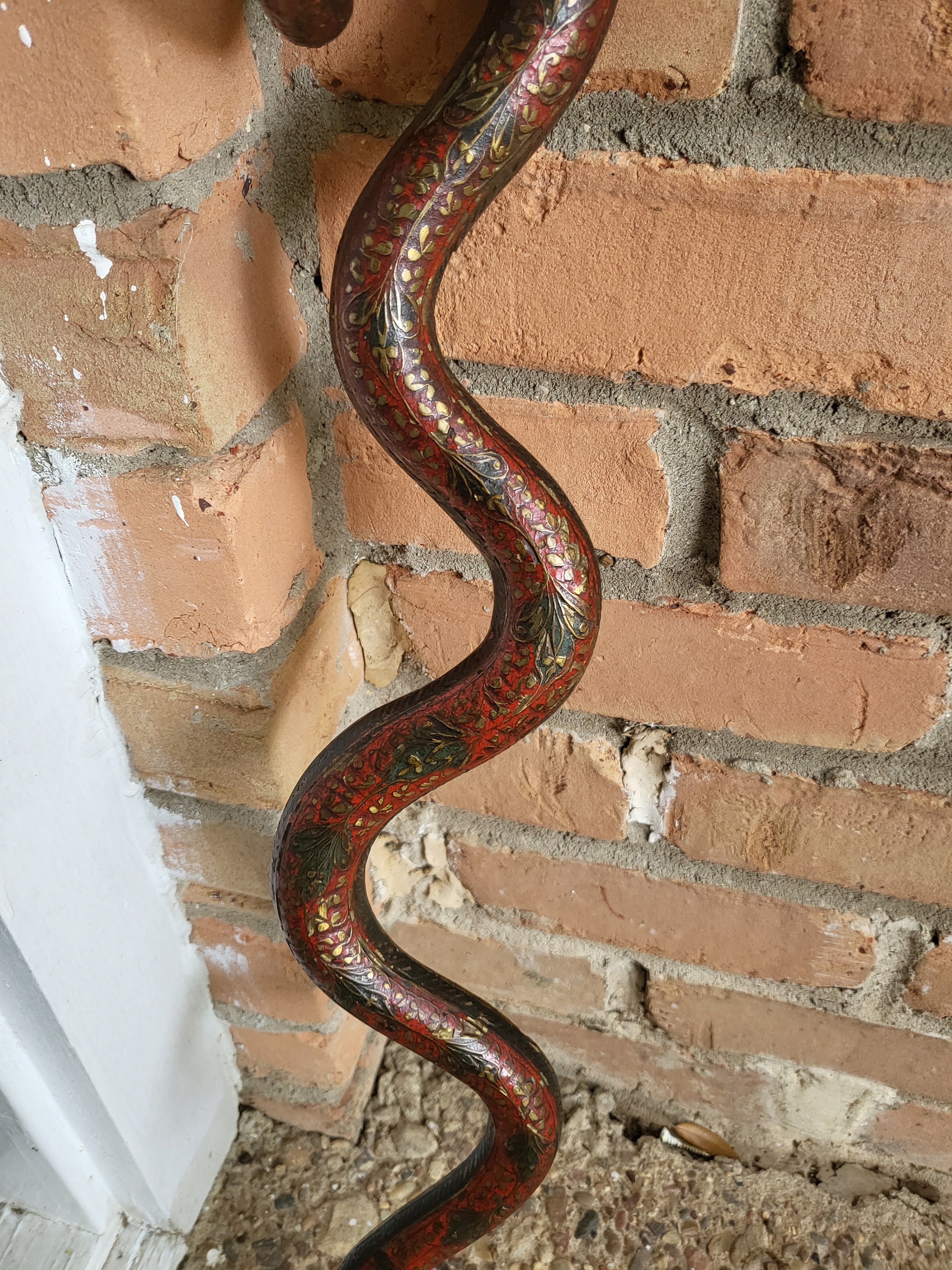 Swan Creations Metal Snake Wall Decor Rare and Antique - Etsy