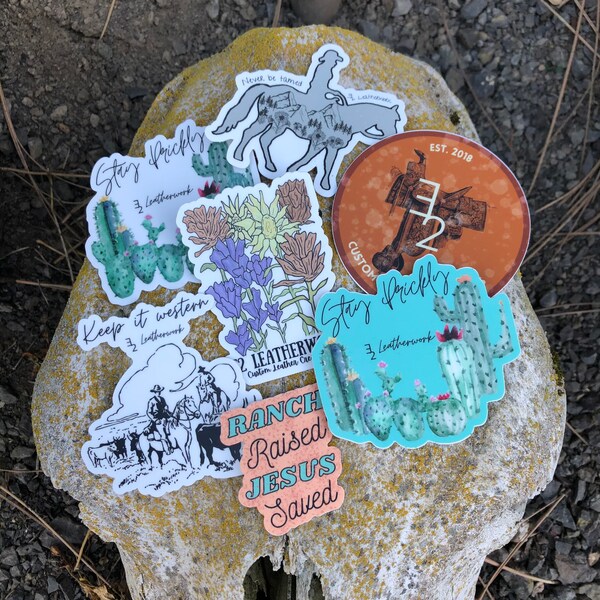 Western Stickers - Etsy