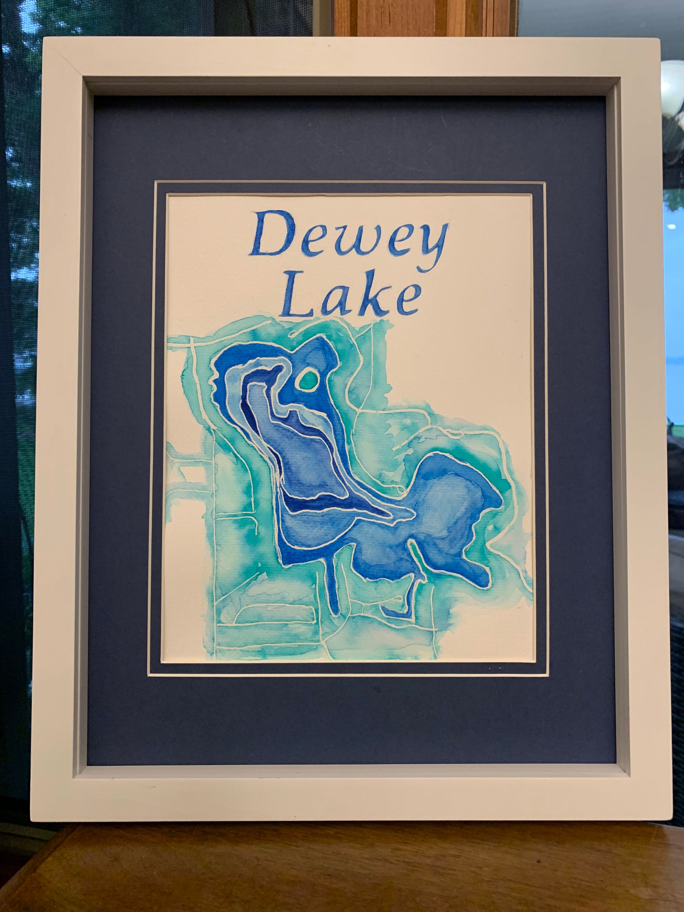 Dewey Lake in the Irish Hills in Lenawee County, Michigan. Original ...