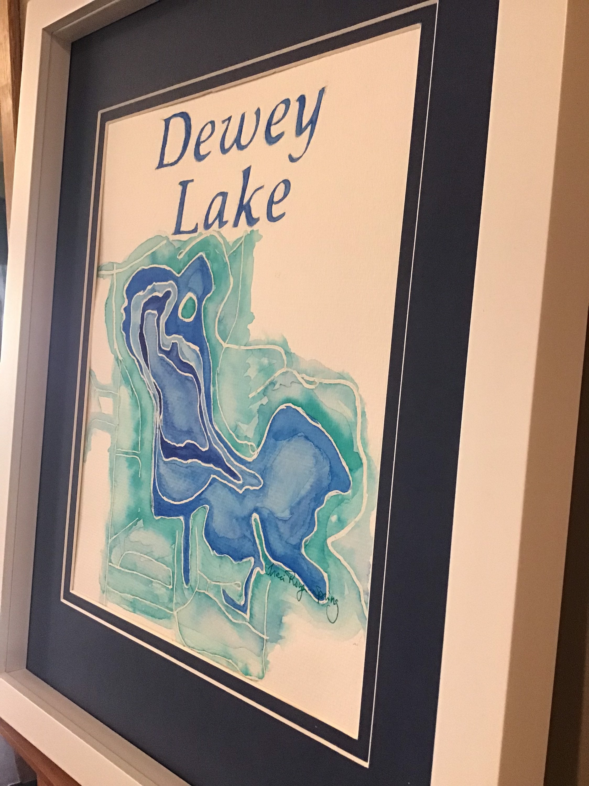 Dewey Lake in the Irish Hills in Lenawee County, Michigan. Original ...