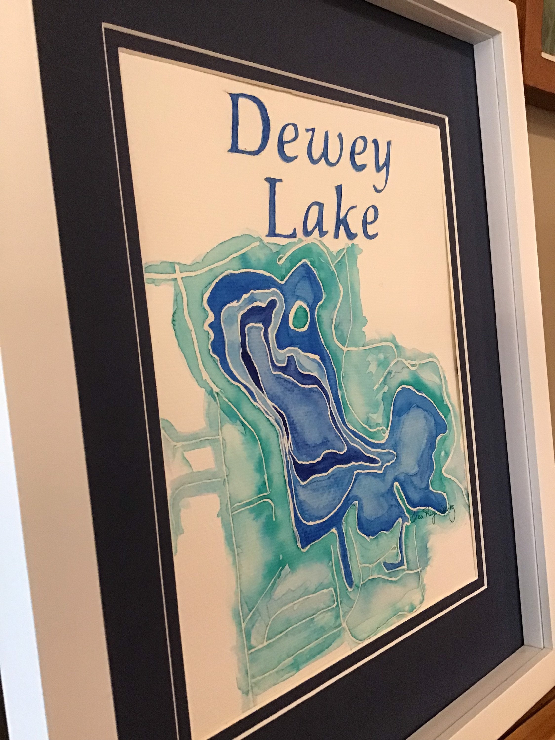 Dewey Lake in the Irish Hills in Lenawee County, Michigan. Original ...