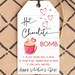 Hot Chocolate Bomb Tag Printable Valentine's Day, Hot Cocoa Bomb Tags ...