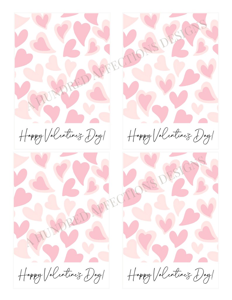 Cookie Cards Valentine's Day, Printable Valentine Cards, Valentine ...