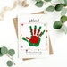 Grandma Christmas Gift From Grandkid, Handprint Art for Grandparent ...