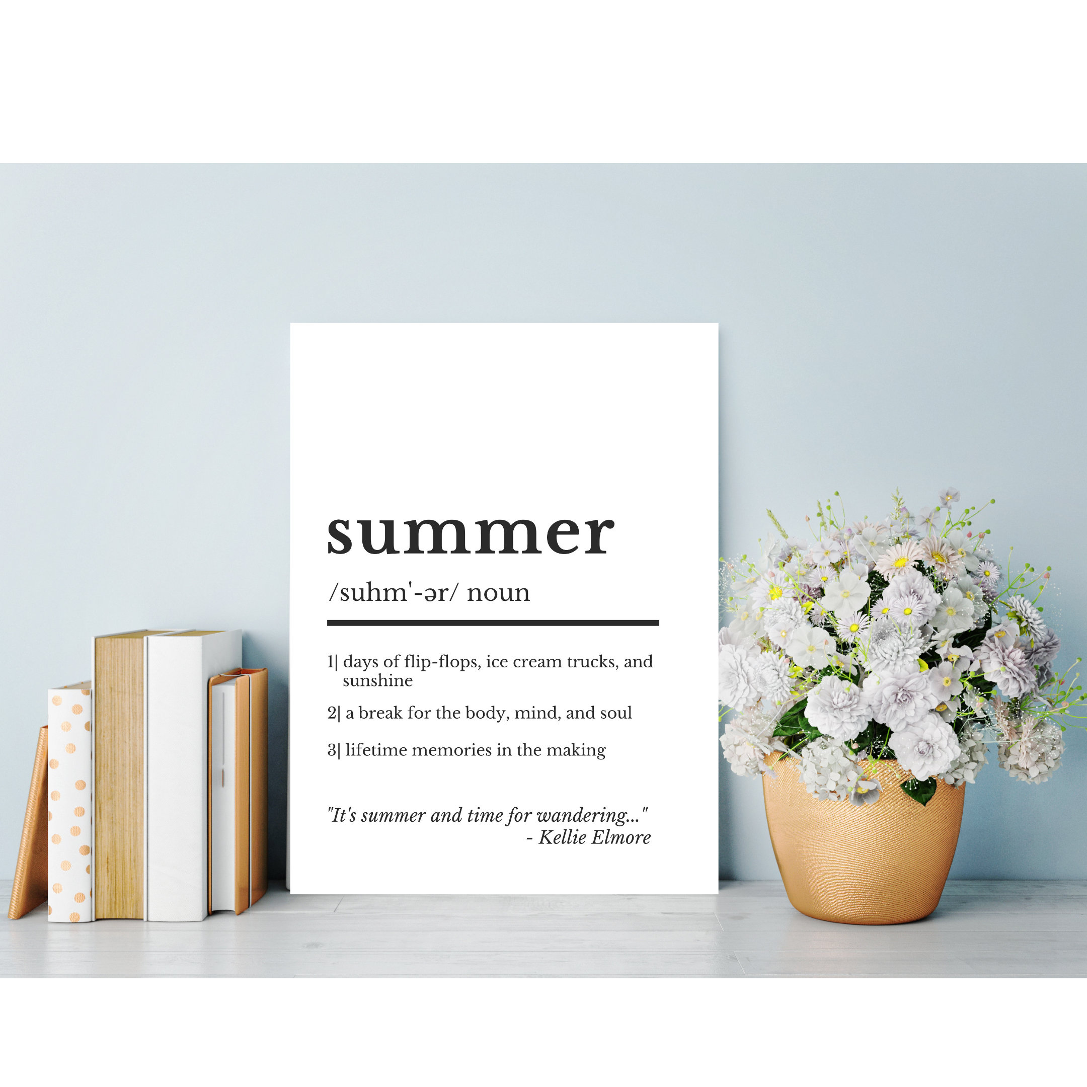 Summer Definition Print Dictionary Print Summer Printable - Etsy