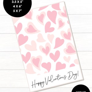 Cookie Cards Valentine's Day, Printable Valentine Cards, Valentine ...