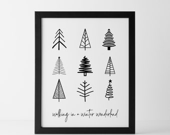 Walking in a Winter Wonderland Printable - Etsy