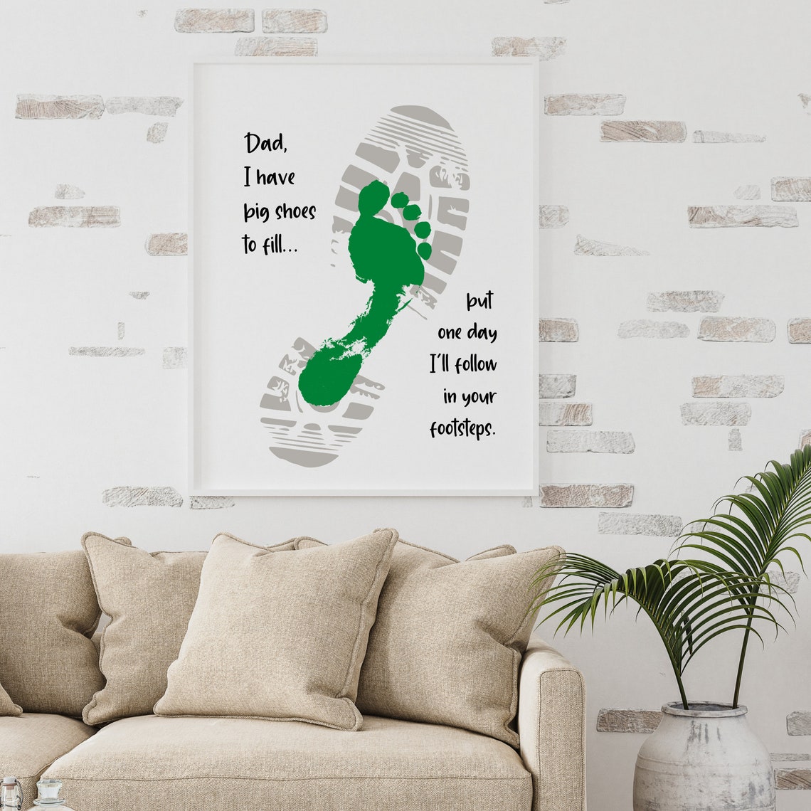 Following in Footsteps, Father's Day Printable, Dad Printable, Gift for ...