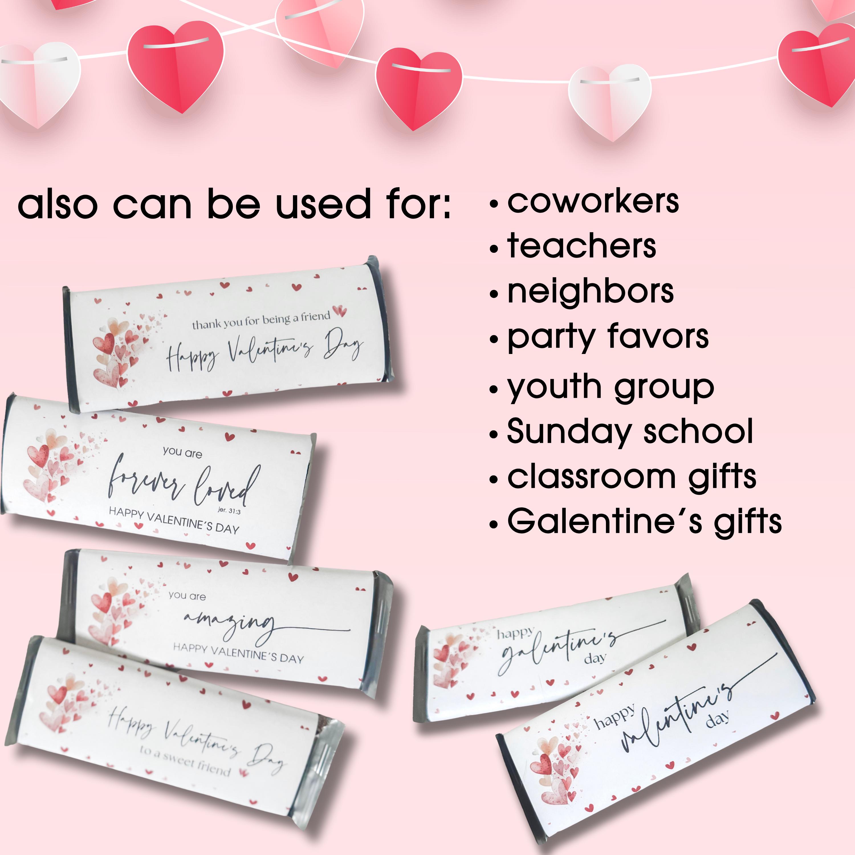 Valentine Friend Candy Bar Wraps Printable, Valentine Gift for Friend ...