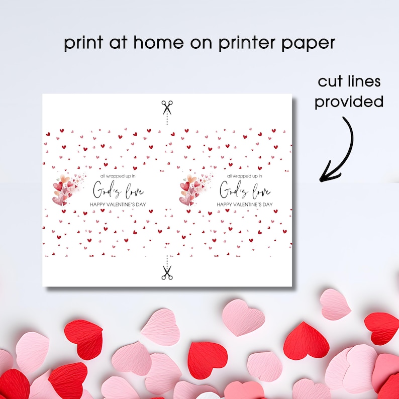 Christian Valentine Candy Bar Wrapper Printable, Scripture Treat for ...