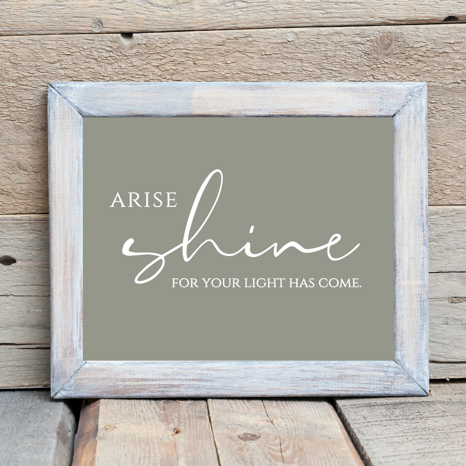 Arise Shine, Isaiah 60, Wall Art, Bible Verse Wall Art, Scripture ...