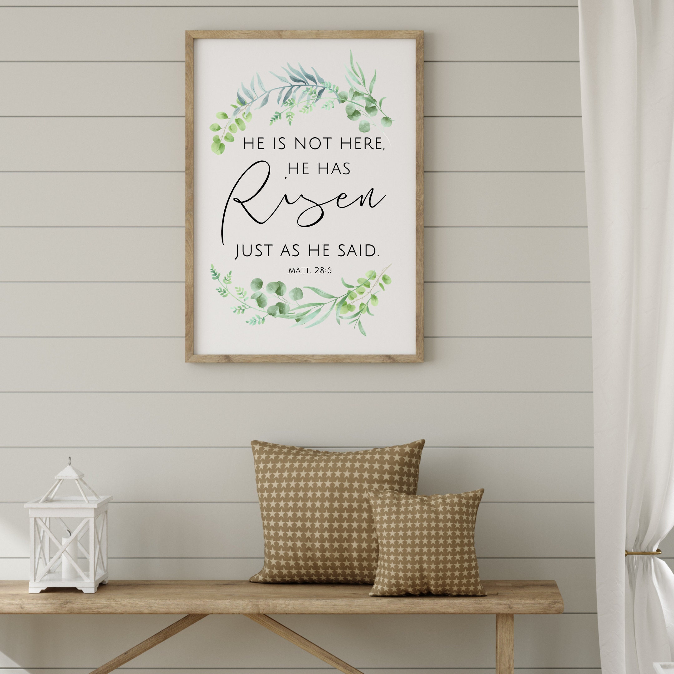 He is Not Here He is Risen, Matthew 28 6, Easter Resurrection, Easter ...