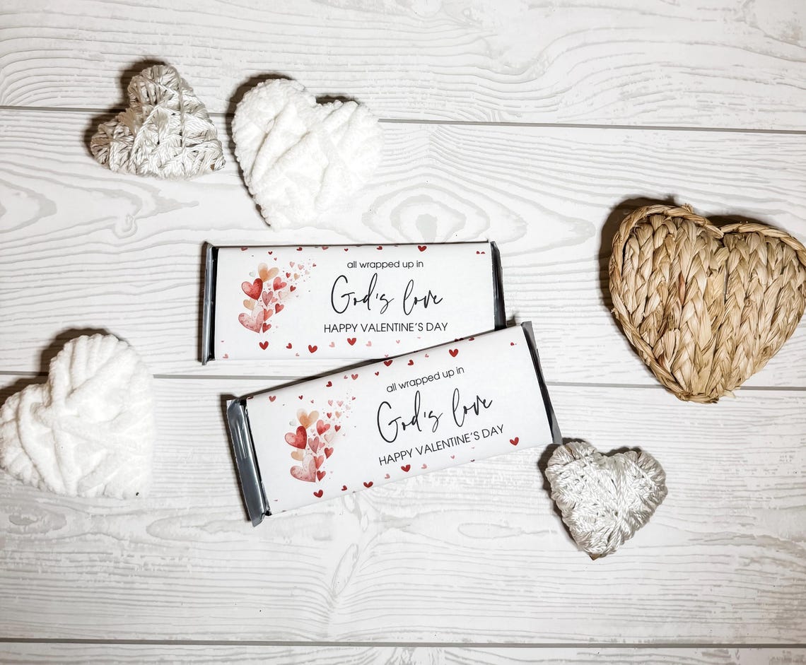 Christian Valentine Candy Bar Wrapper Printable, Scripture Treat for ...